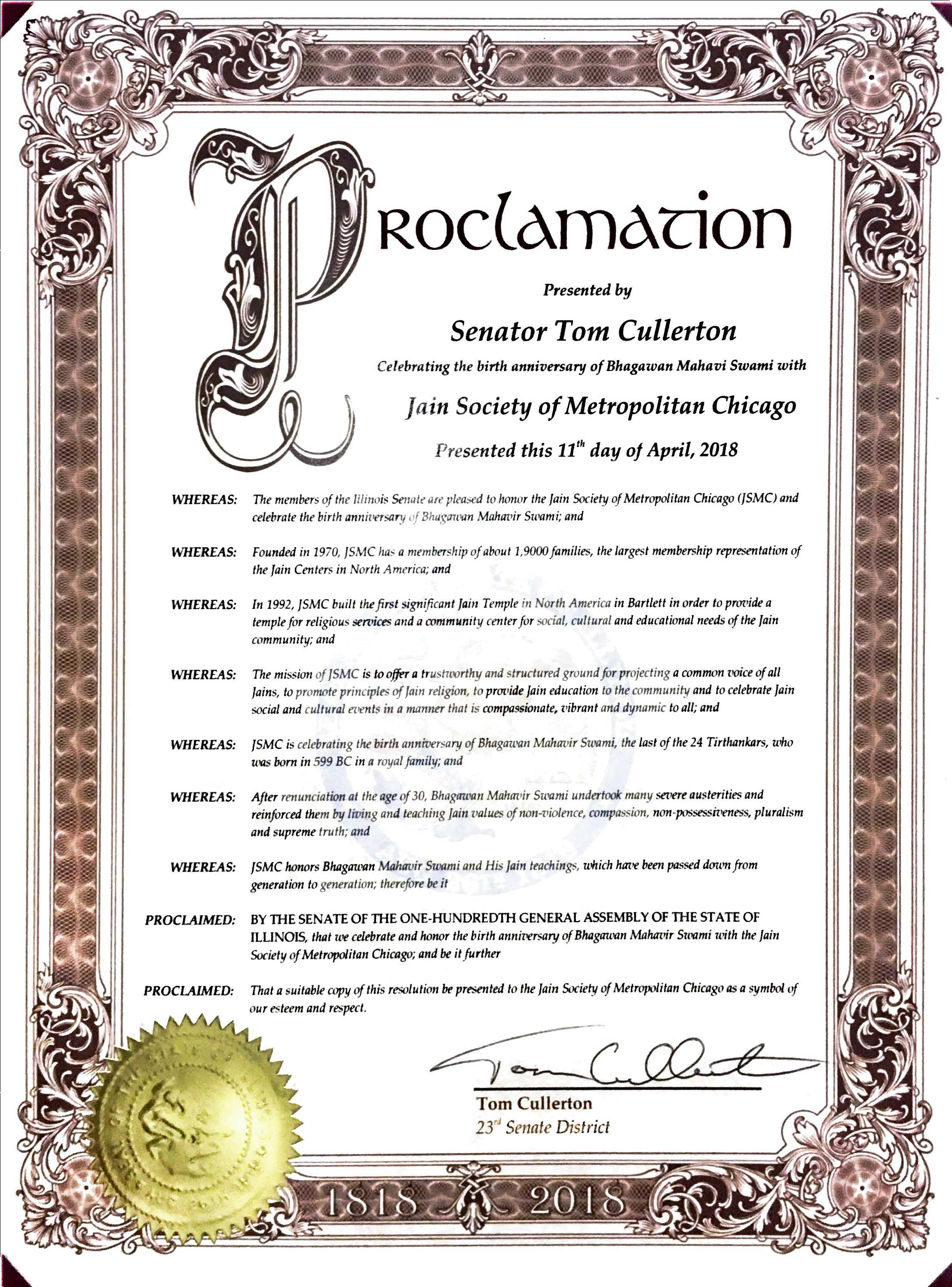 Jain Society of Metropolitan Chicago | JSMC - about us